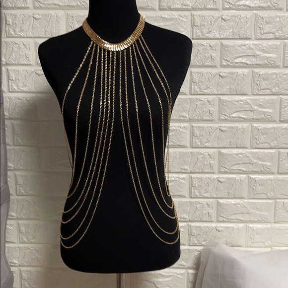 Jewelry | Golden Layered Body Chain | Poshmark